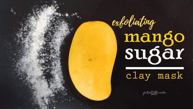 Exfoliating Mango Sugar Scrub Mask | DIY 2-in-1 scrub + mask