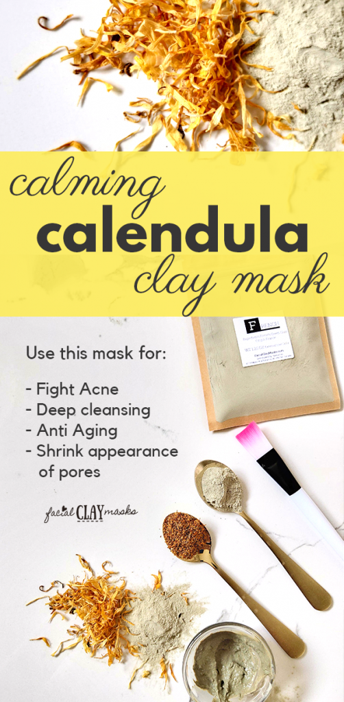 Calming Calendula Face Mask for Soothing Acne-Prone Skin
