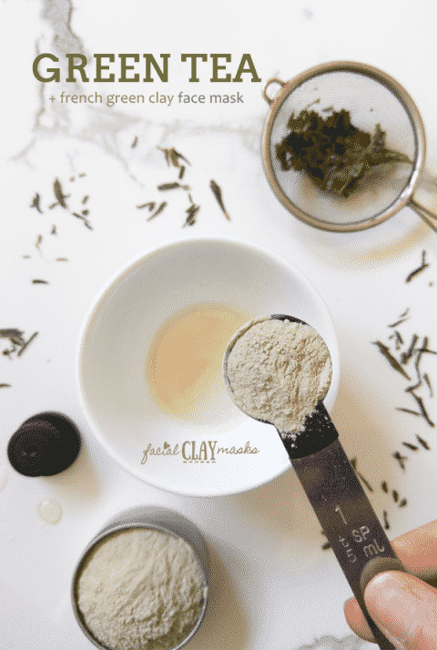 Uplifting Green Tea Face Mask with French Green Clay