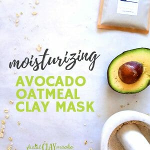Soothing Avocado Mask Recipe w/ Oatmeal + Clay for Dry Skin